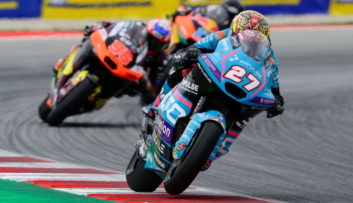 Dani Holgado se estrena en Moto2 y primer podio Dani Muñoz