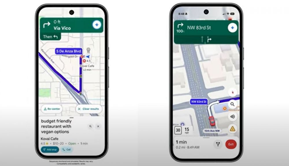 Inteligencia Artificial convierte a Google Maps en copiloto